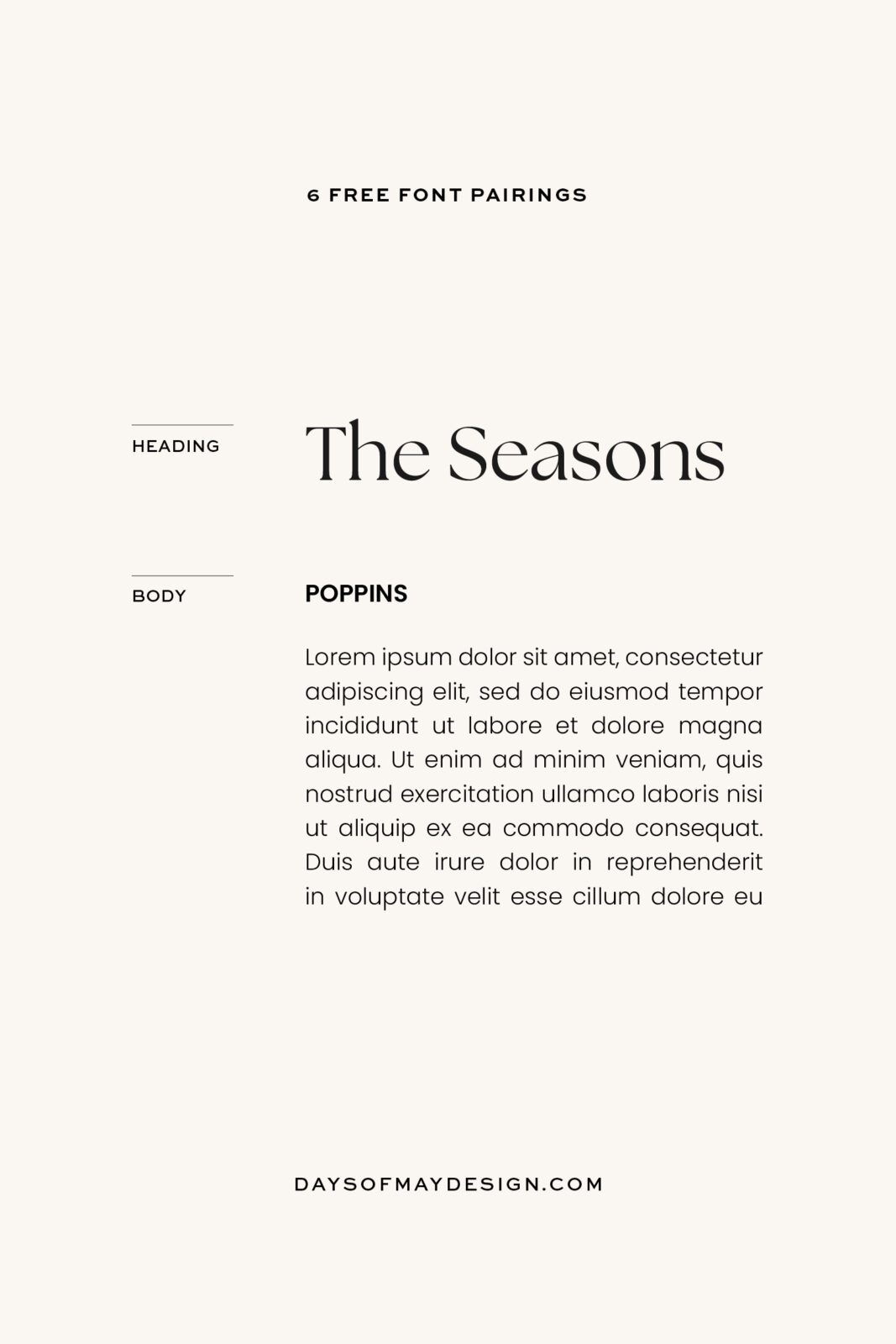 6 Polished and Minimalist Font Pairings (and they are FREE ...