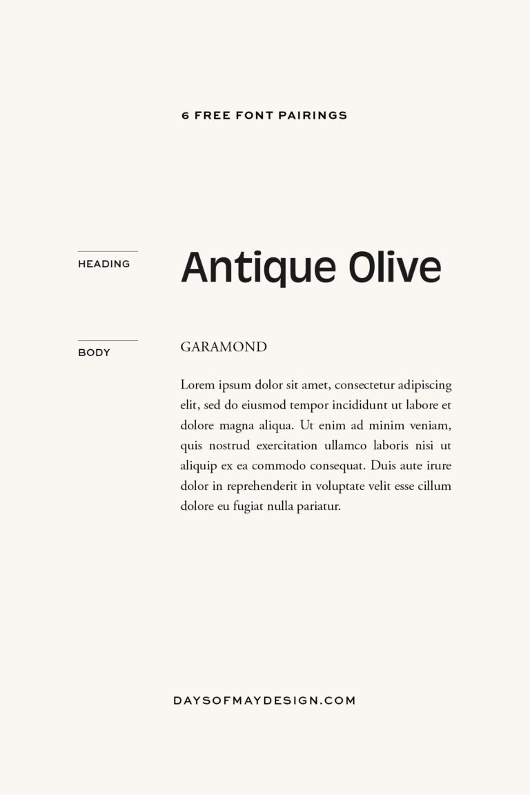 6 Polished and Minimalist Font Pairings (and they are FREE ...