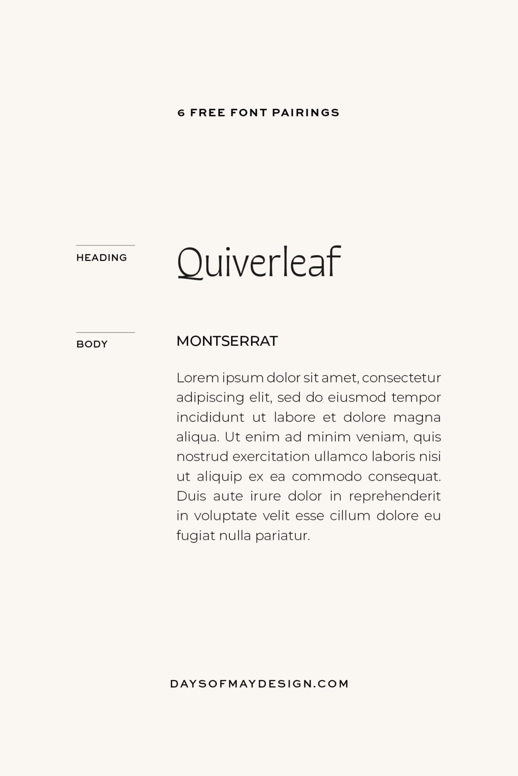6 Polished and Minimalist Font Pairings (and they are FREE ...